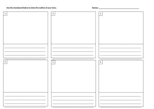 Blank Storyboard | Teaching Resources
