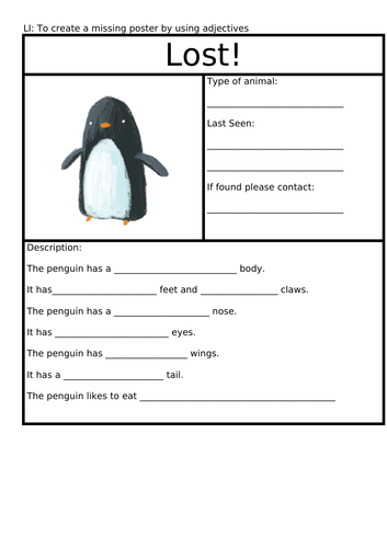 Lost and Found Year 1 | Teaching Resources