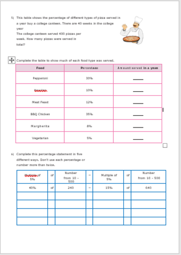 New Functional Skills Maths -Percentage of Amounts FULL LESSON-non ...