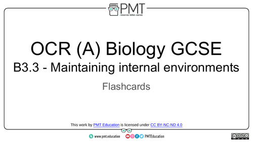 OCR (A) GCSE Biology Flashcards | Teaching Resources
