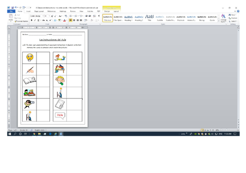 SPANISH - Classroom Instructions | Teaching Resources