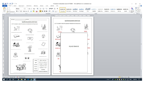 SPANISH - Classroom Instructions | Teaching Resources