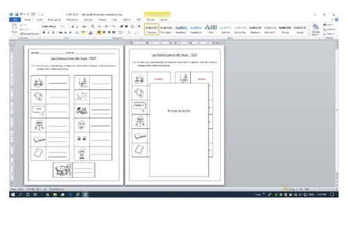 SPANISH - Classroom Instructions | Teaching Resources
