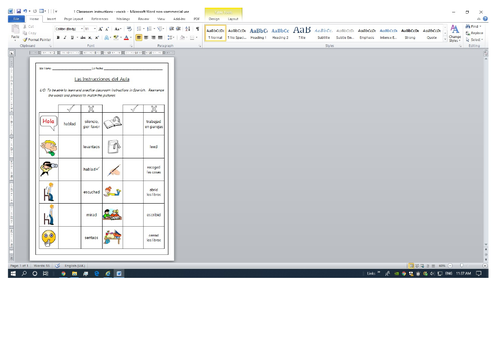 SPANISH - Classroom Instructions | Teaching Resources