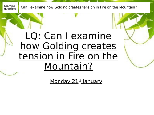 GCSE Lord of the Flies SOW fully resourced | Teaching Resources