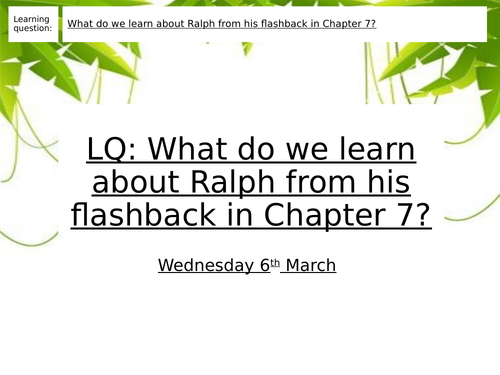 GCSE Lord of the Flies SOW fully resourced | Teaching Resources