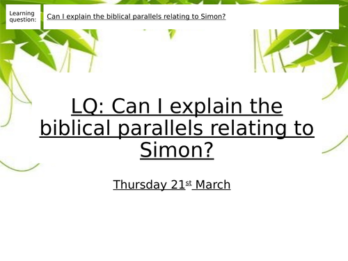 GCSE Lord of the Flies SOW fully resourced | Teaching Resources