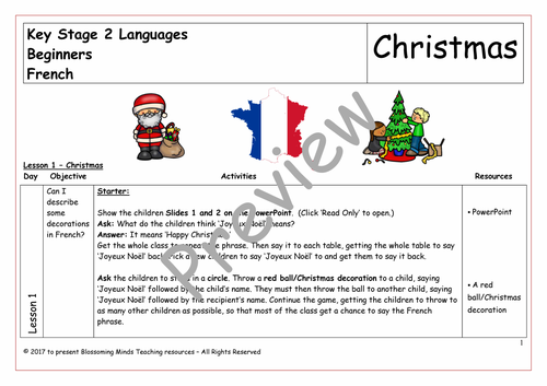 French Christmas Lesson and Resources - Noel | Teaching Resources