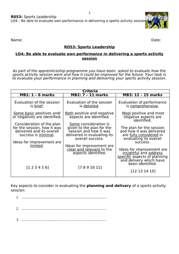 OCR-Sport Studies (R053) Sports Leadership | Teaching Resources