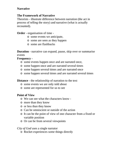 FILM STUDIES - A LEVEL - CITY OF GOD - URBAN GLOBAL FILMS | Teaching ...