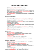 GCSE History Cold War Revision notes | Teaching Resources