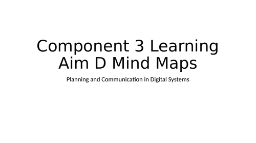 BTEC DIT Component 3 Revision Pack | Teaching Resources