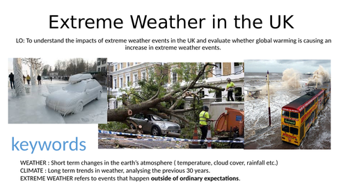 extreme weather in the UK | Teaching Resources