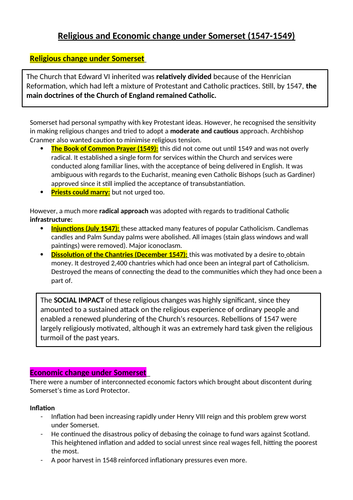 The Mid Tudor Years for AQA A Level History ('1C The Tudors ...