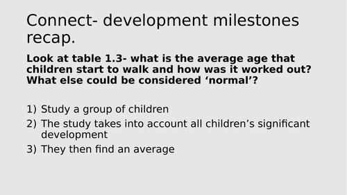 Btech Tech Child development FULL component 1A | Teaching Resources
