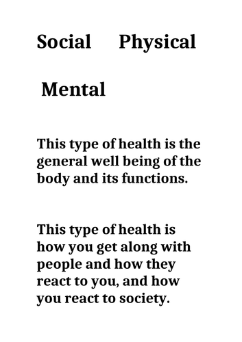 GCSE AQA PE Healthy active lifestyle | Teaching Resources