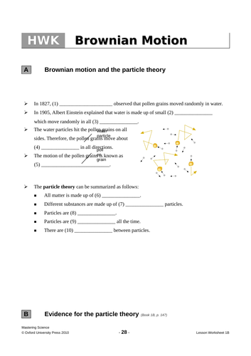 Motion in gases (Brownian motion) | Teaching Resources