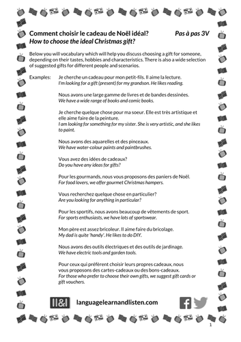 French - Christmas gifts - Comment choisir le cadeau de Noël idéal ...