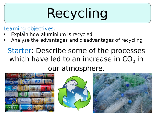 KS3 ~ Year 8 ~ Recycling | Teaching Resources