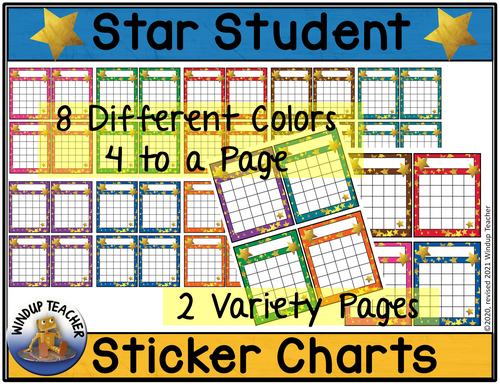 Star Reward Sticker Charts | Teaching Resources
