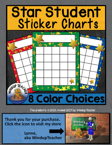 Star Reward Sticker Charts | Teaching Resources