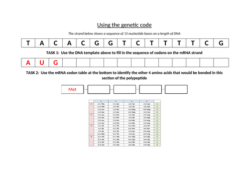 DNA and GENES (AQA A-level Biology) | Teaching Resources