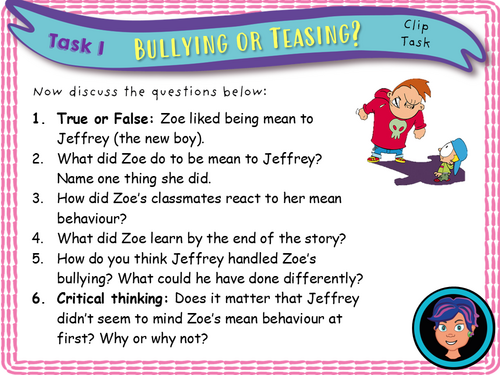 Bullying or Teasing Primary PSHE | Teaching Resources