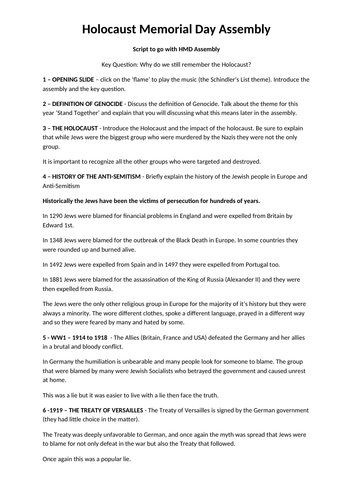 Holocaust Memorial Day 2023 - Ordinary People | Teaching Resources