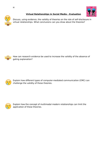 Relationships Lesson 9 - Virtual relationships in social media ...