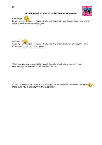 Relationships Lesson 9 - Virtual relationships in social media ...