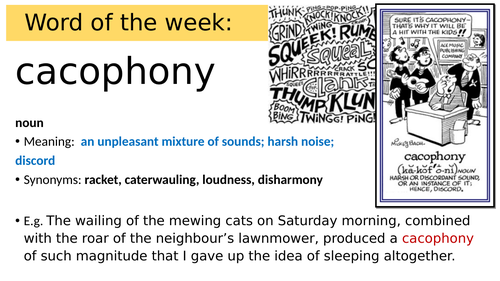 Literacy: Word of the Week | Teaching Resources