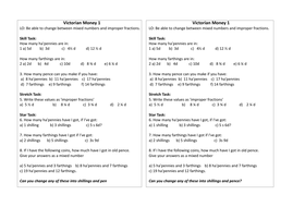 Fractions and algebra: thematic approach Victorian Money | Teaching ...