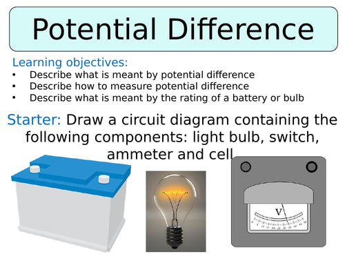 KS3 ~ Year 8 ~ Potential Difference | Teaching Resources