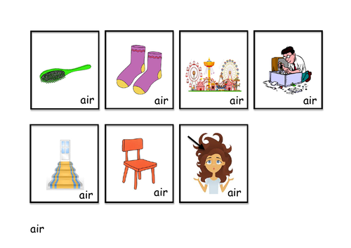 Year 1-Phase 3 vowel digraph picture cards- snap/ memory game ...