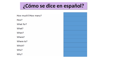 GCSE Spanish-Speaking revision- role play | Teaching Resources