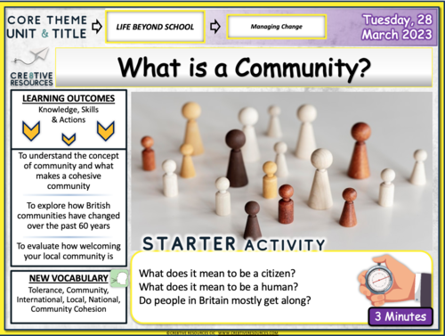 What is a community PSHE | Teaching Resources