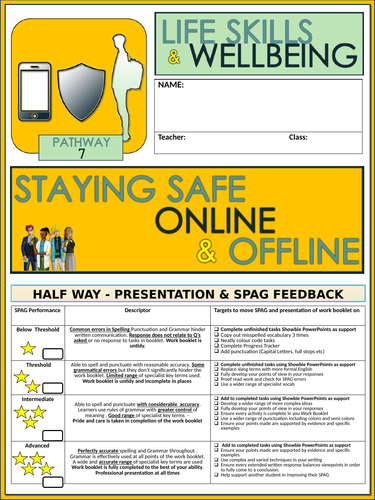 Staying Safe Online and Offline WorkBook PSHE | Teaching Resources