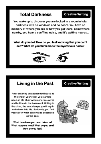 Creative Writing A5 Prompt Cards | Teaching Resources