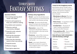 KS2 Text Types - Stories With A Fantasy Setting: Writing Planners And ...