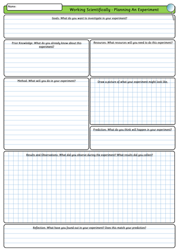 Science Experiment Plan KS1-KS2 | Teaching Resources