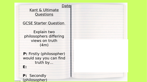 KS3 RS Philosophy - Kant & Truth | Teaching Resources