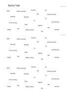 Up-leveling sentences (with adjectives, conjunctions and fronted ...