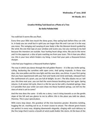 GCSE Creative Writing: English Language | Teaching Resources