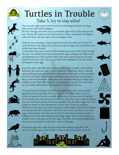Turtles in Trouble! An interactive story | Teaching Resources