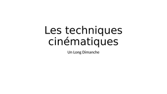 Un Long Dimanche de Fiancailles | Teaching Resources