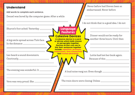 KS2 Cohesive Devices: Writing Features | Teaching Resources