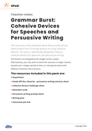 KS2 Cohesive Devices In Persuasive Writing - SPaG Teaching Pack And ...