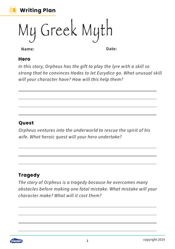 Orpheus and the Underworld - KS2 Reading Comprehension Worksheets And ...