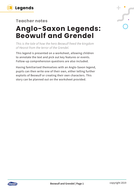 Beowulf And Grendel - KS2 Reading Comprehension And Model Text: Anglo ...