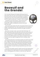 Beowulf And Grendel - KS2 Reading Comprehension And Model Text: Anglo ...